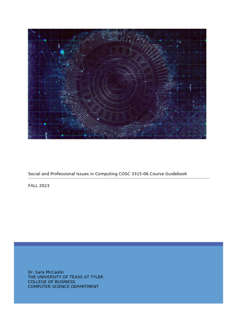 Fall 23 Mccaslin Cosc 3315 Syllabus | PDF | Cognition | Cognitive Science