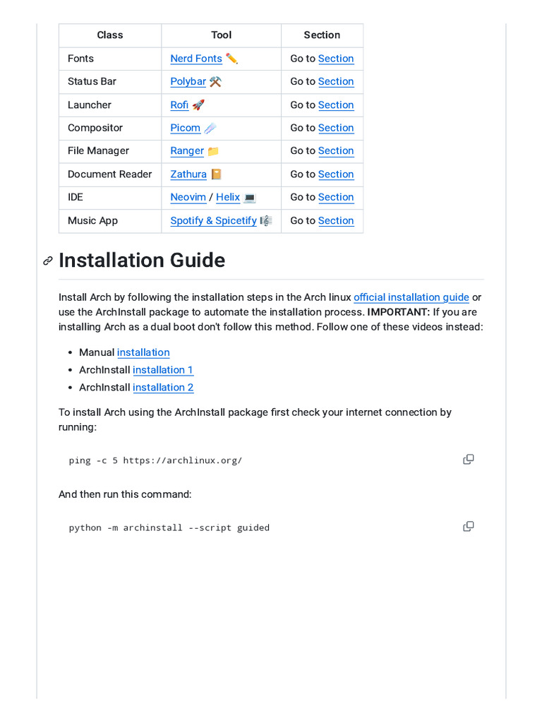 GitHub - Ngz91 - Dotfiles - Configuration Files & Installation Guide For Arch | PDF