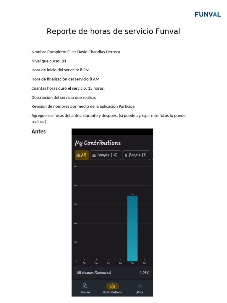 Reporte de Horas de Servicio Funval (1) - 1 | PDF