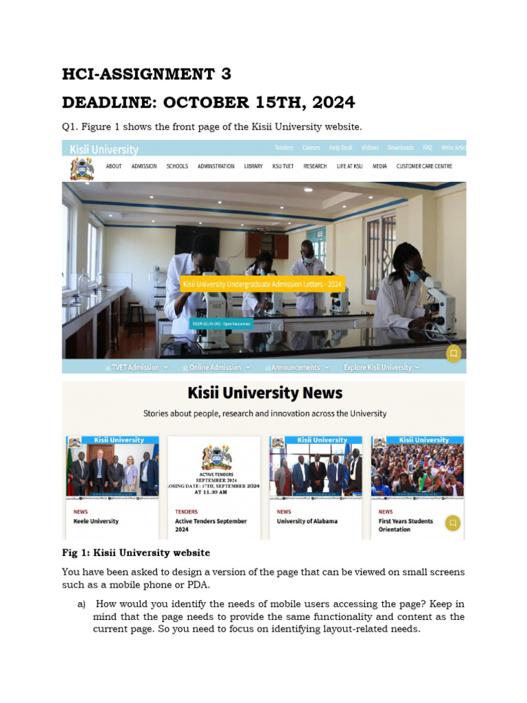 Hci Assignment 3 | PDF