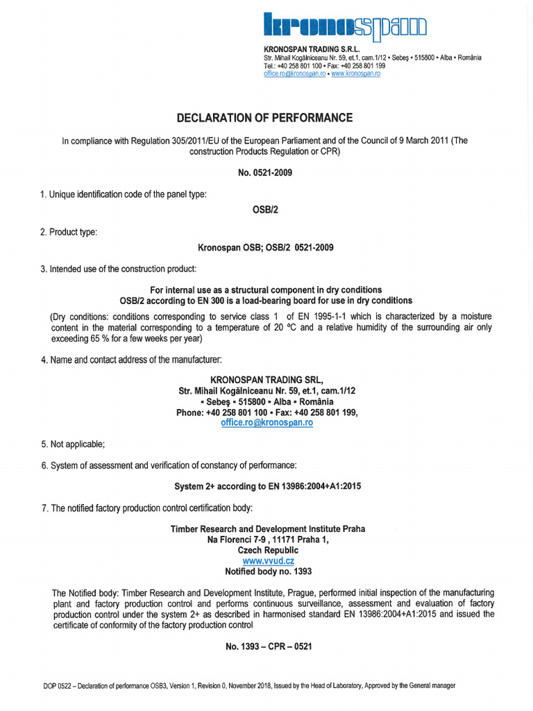 Dop 0521 Osb 2 | PDF