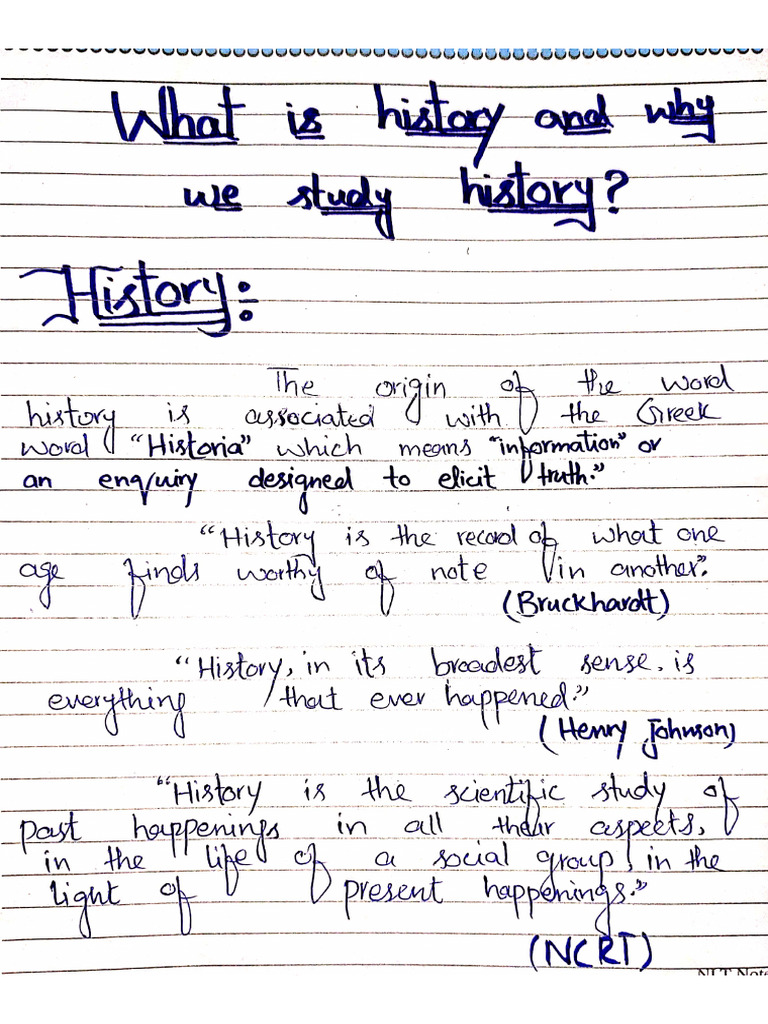 History What and Why, 2 | PDF