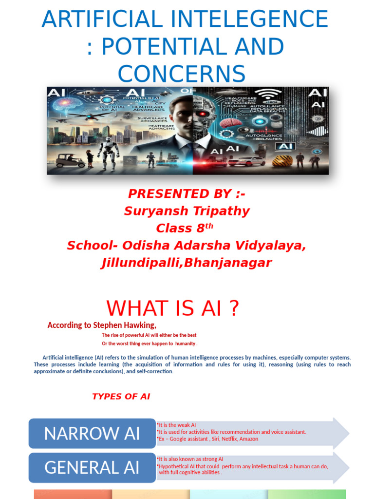 Oav Jillundipalli - Artificial Intelligence Potential and Concern ...