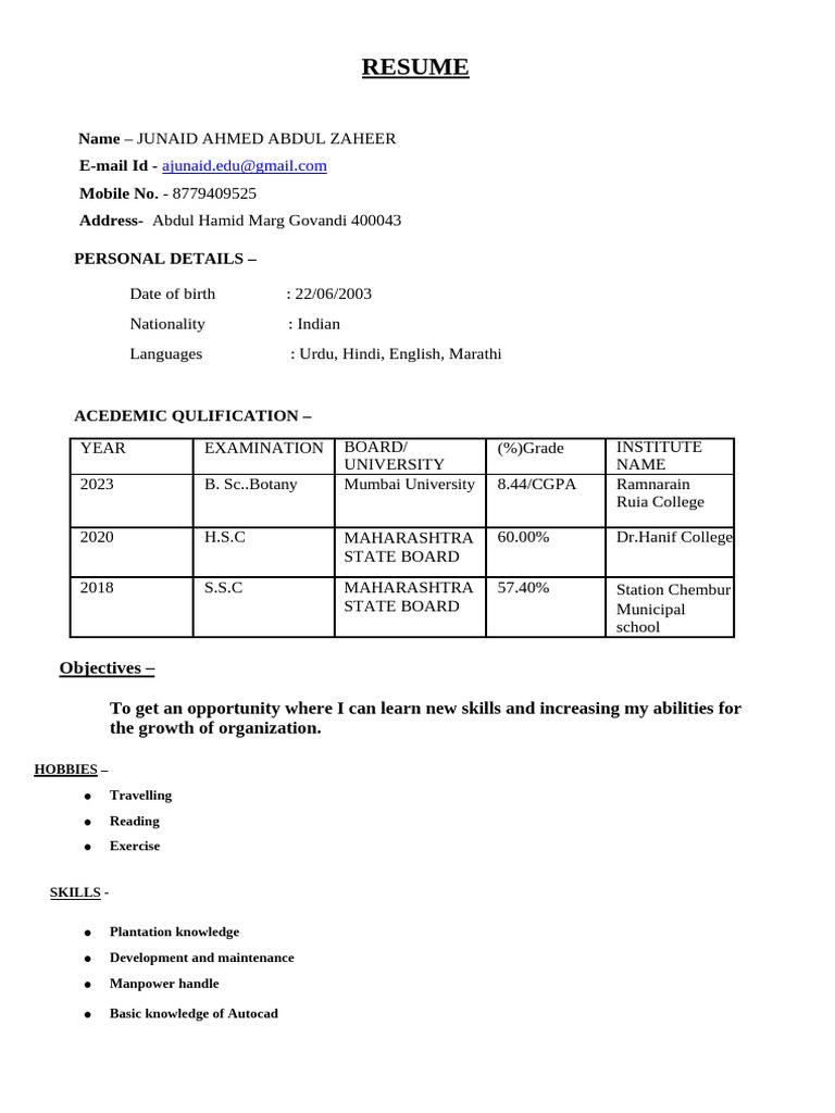 Rushikesh Deshmukh Resume, 2024 | PDF