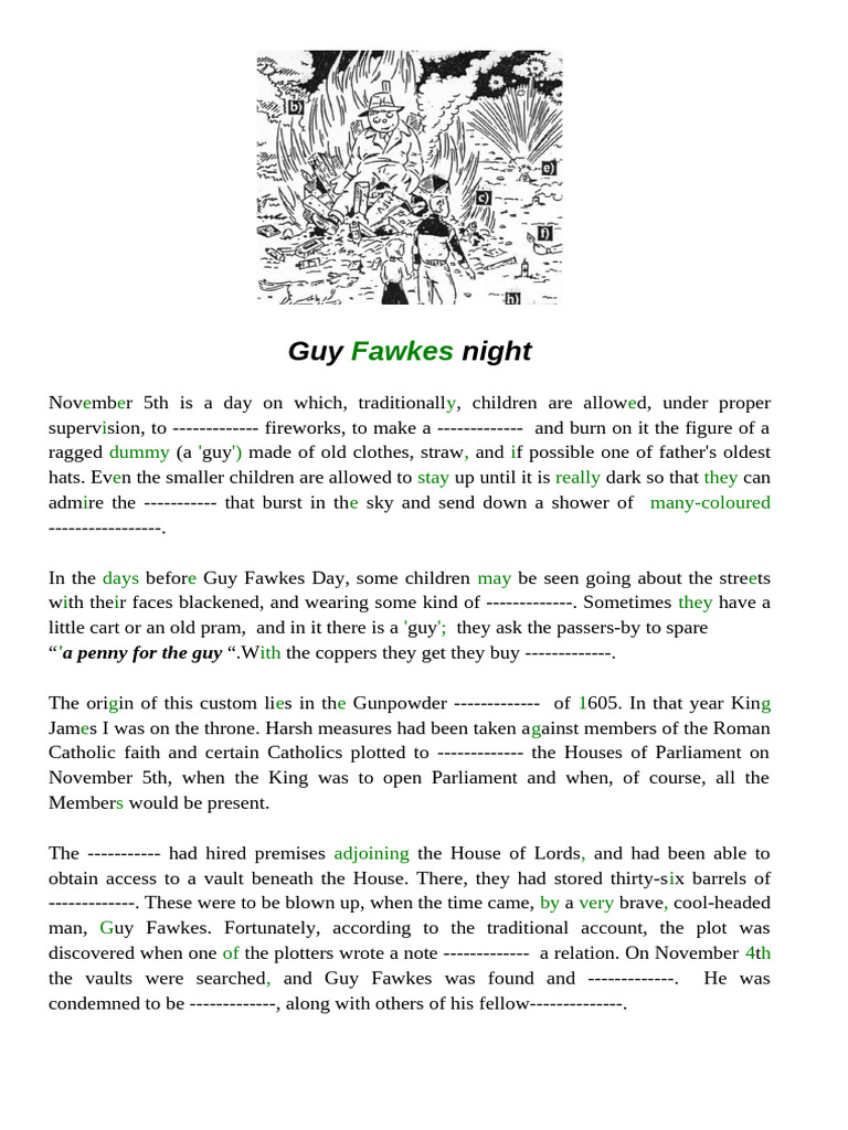 Guy Fawkes night | PDF