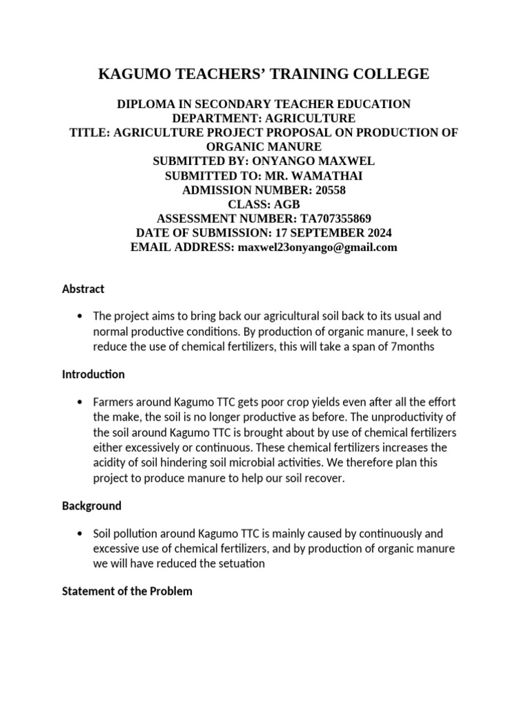 Project Proposal final copy | PDF