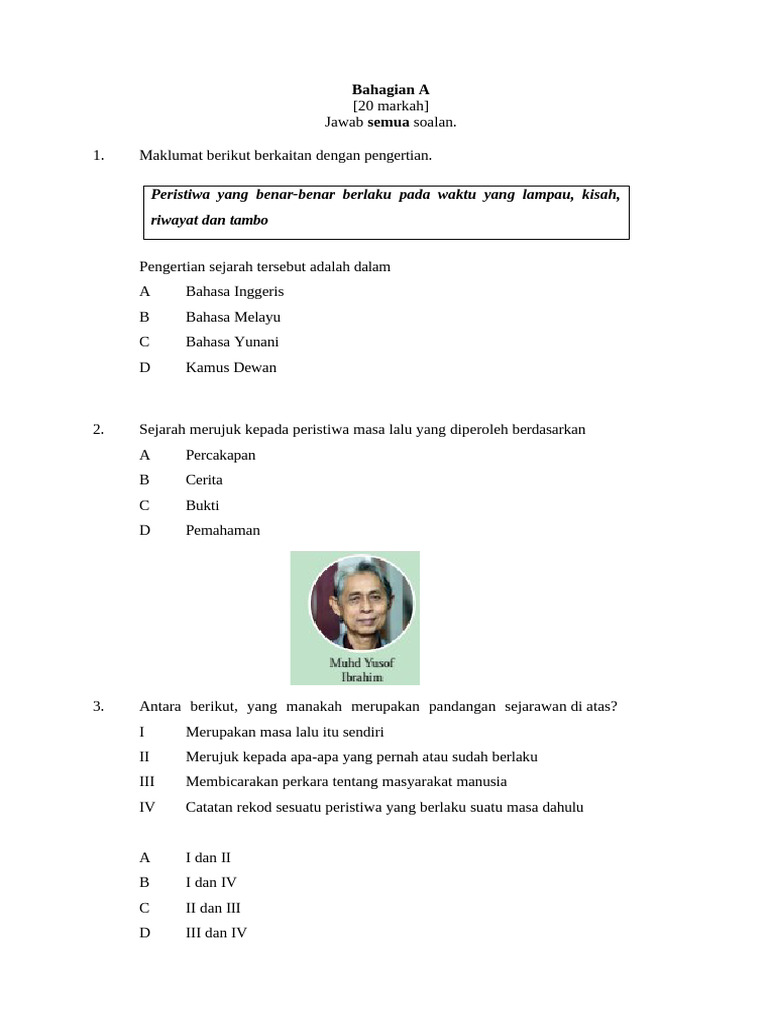 Up1 Kertas1 Tingkatan 1 | PDF