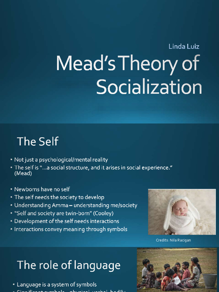 3c. Socialization - Meads Theory of The Self | PDF