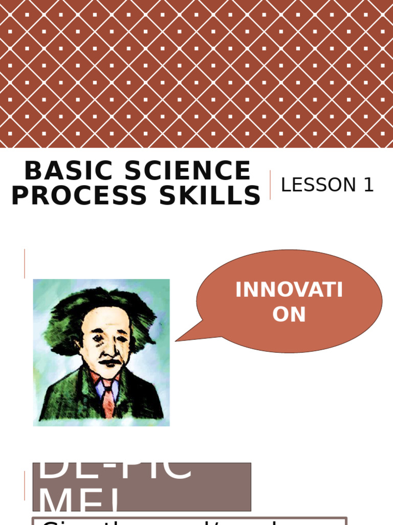 Basic Science Process Skills | PDF