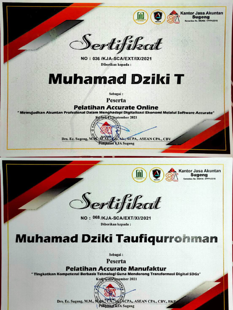 Sertif Accurate-Compressed | PDF