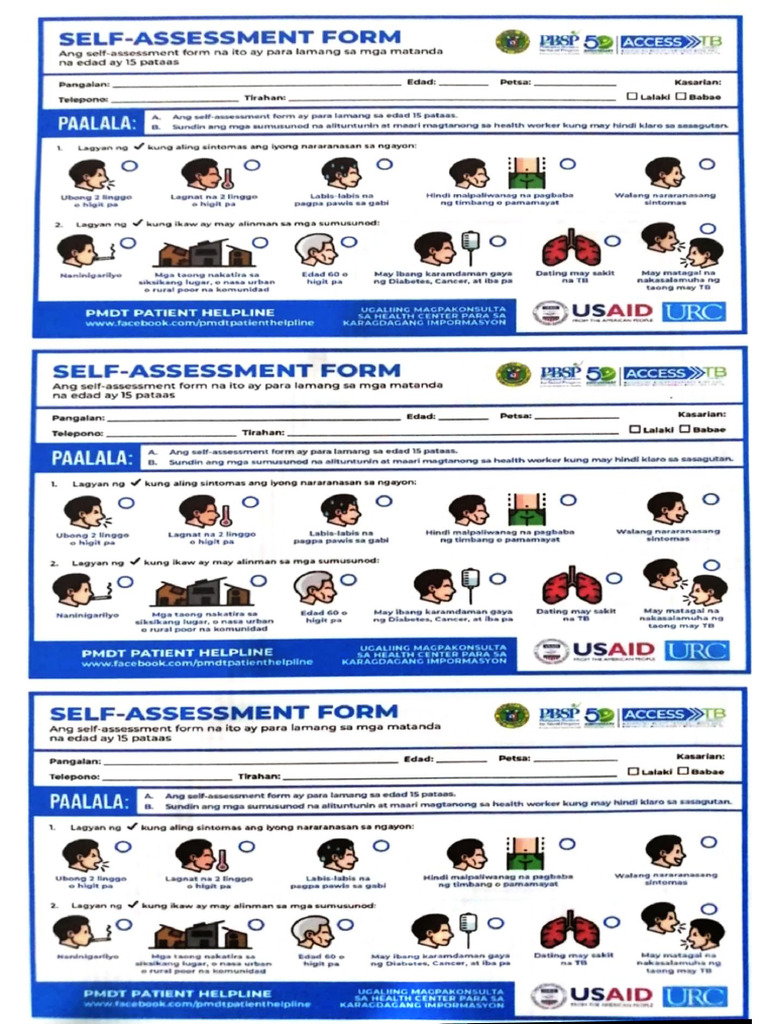 Self Assessment Form | PDF