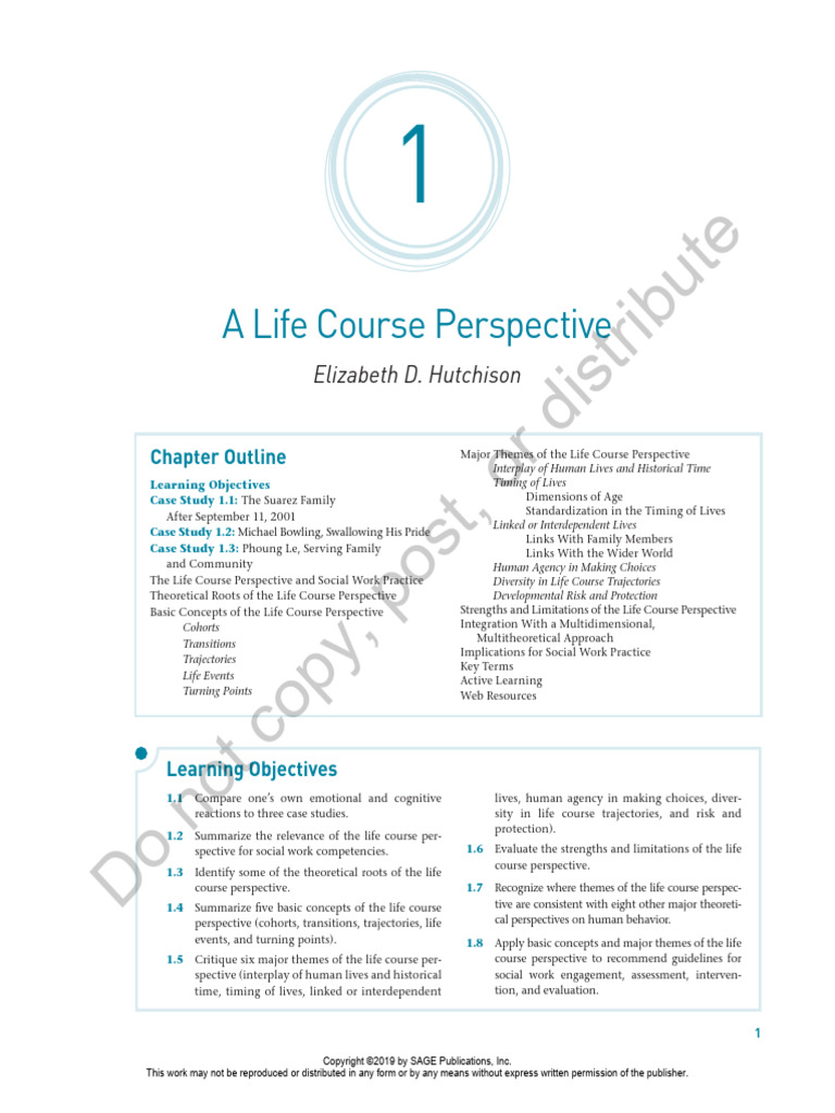 CH 1 A Life Course Perspective | PDF