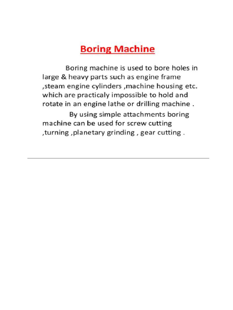 Boring MC Slides | PDF