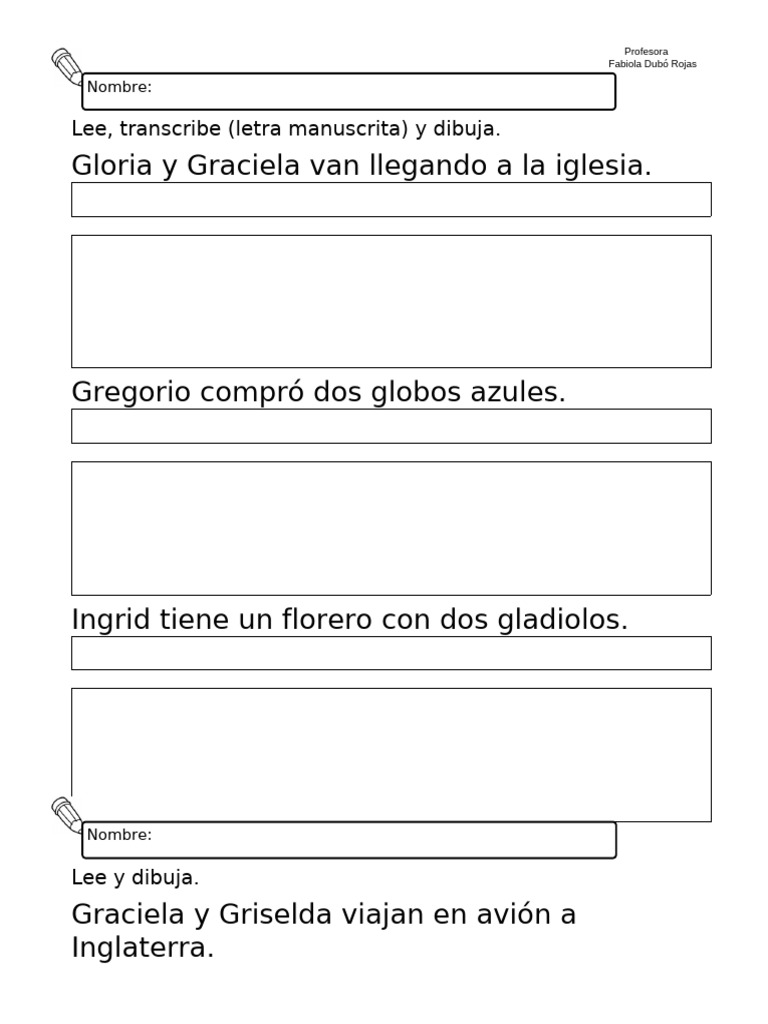Lee, Copia y Dibuja - GR-GL | PDF