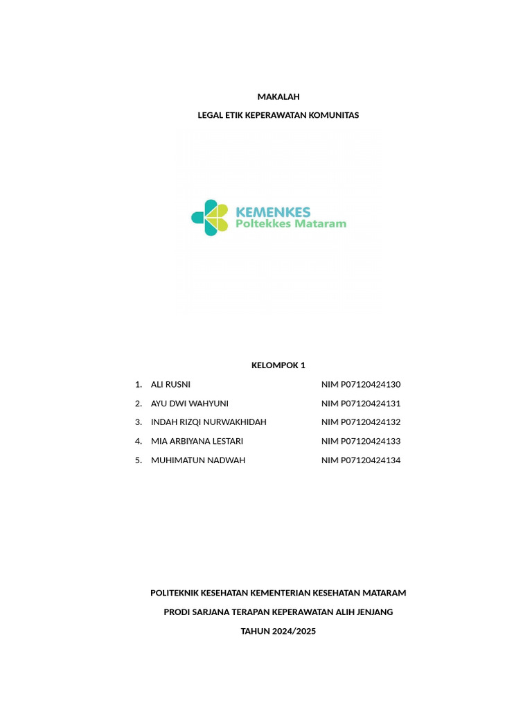 Makalah Komunitas | PDF