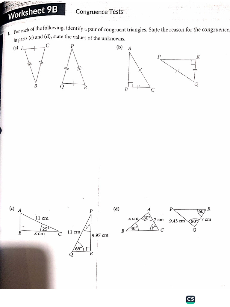 Congruence Test | PDF
