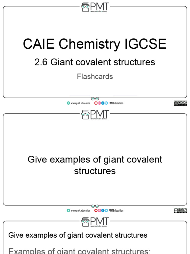 2.6 Giant Covalent Structures | PDF