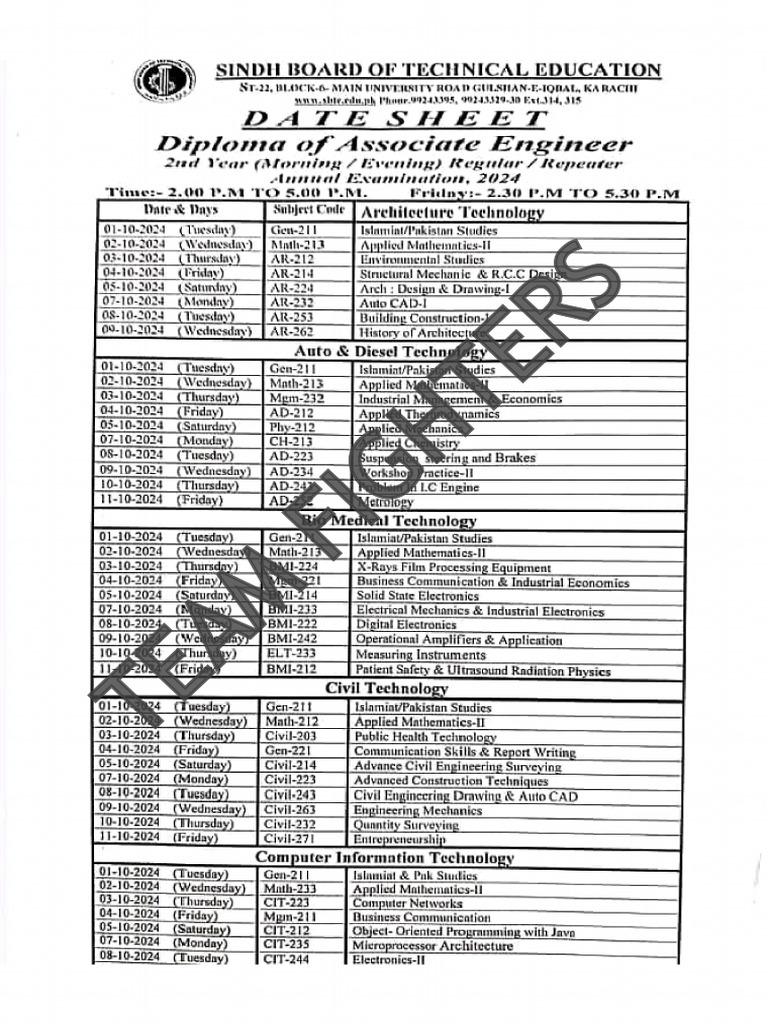 DAE PART-II 2024-1 | PDF