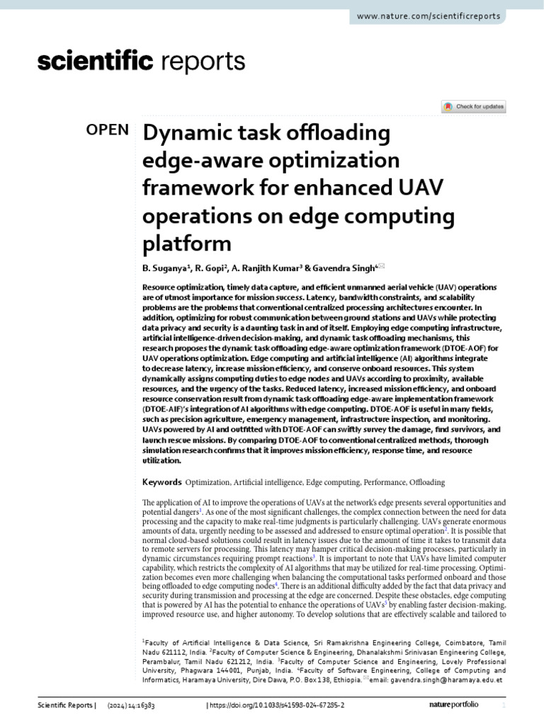 Dynamic Task Offloading Edge Aware Optimization Framework For Enhanced ...
