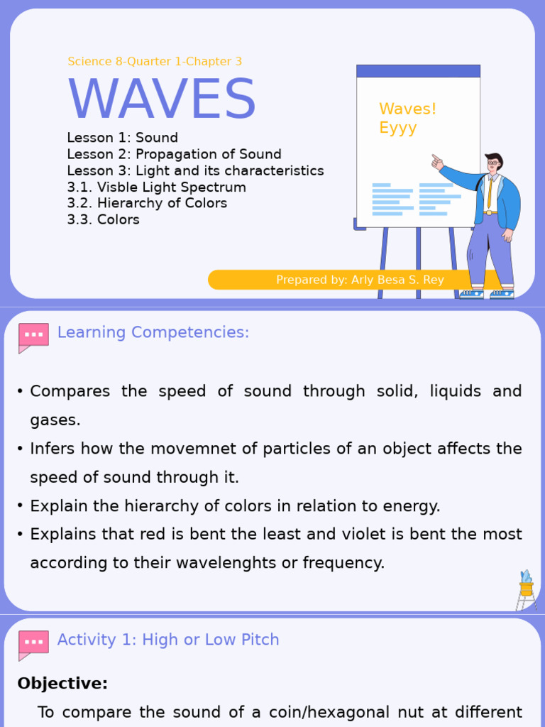 Science 8 Quarter 1 Chapter 3 Wave | PDF | Sound | Waves