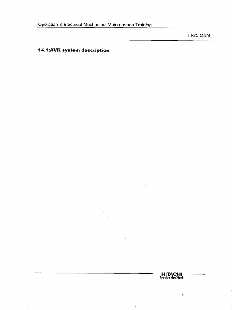 Chapter14 AVR System Description & Trouble Shooting | PDF