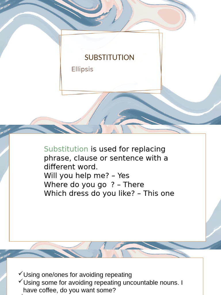 39-40 Substitution and Ellips | PDF