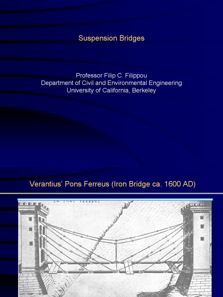 Suspension Bridges Explained | PDF | Bridge | Transport Buildings And ...