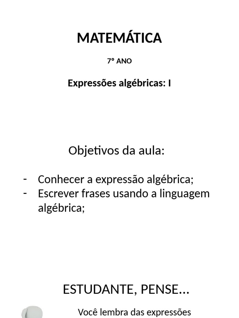 EnFundII Matemática 7ºano Slide Aula 85 | PDF