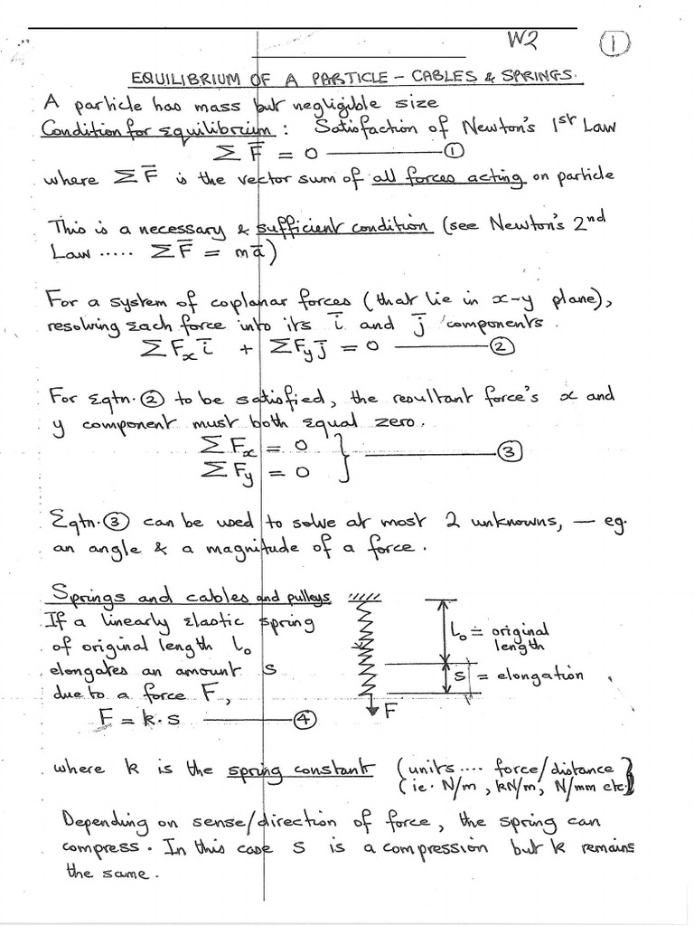 Statics-Lecture Note 2 | PDF