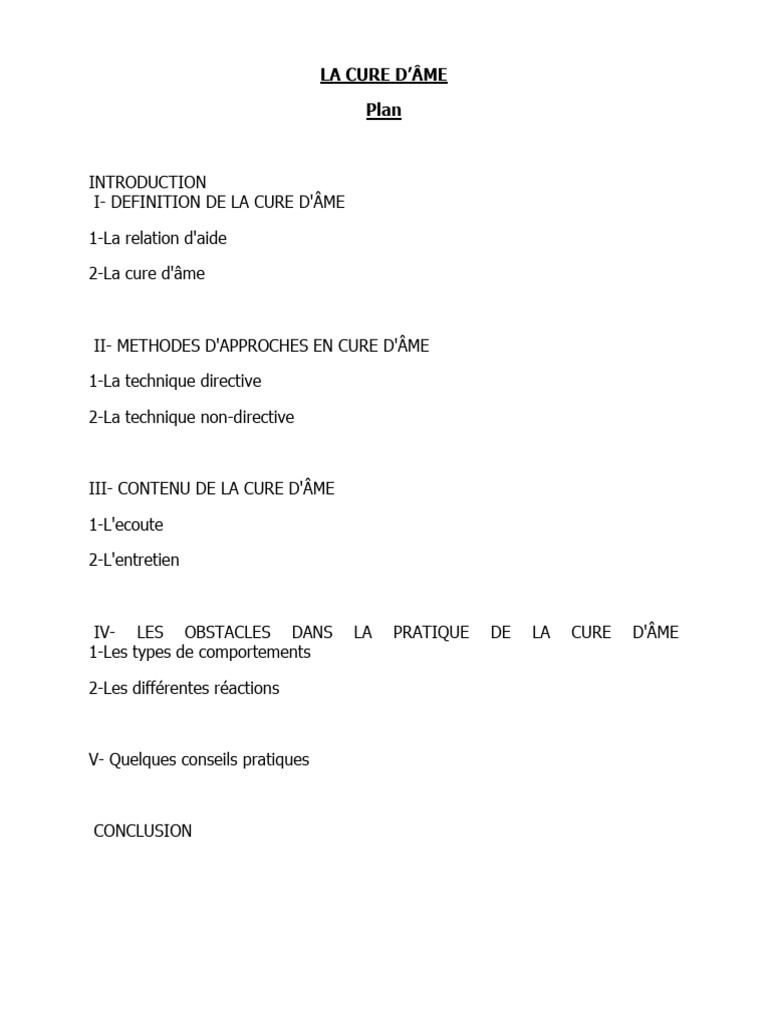 Définition et Pratiques de la Cure d'Âme | PDF | Philosophy | Self ...