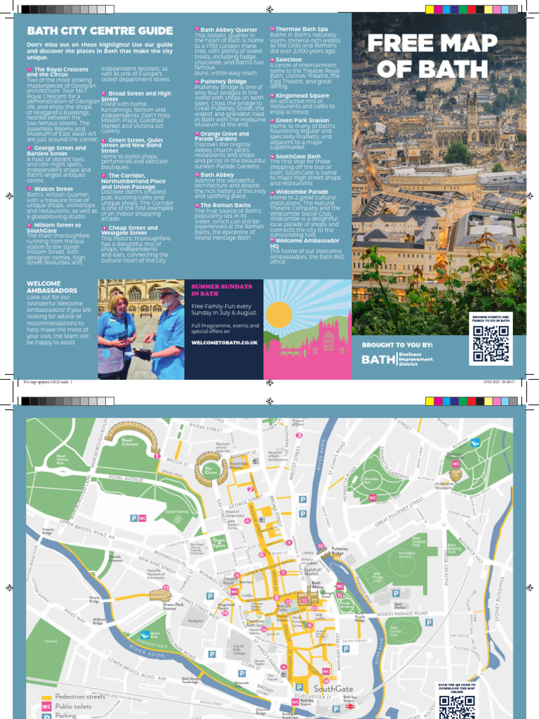 Map of Bath 1 | PDF