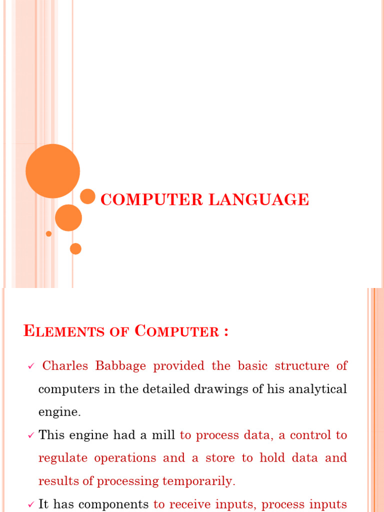 COMPUTER LANGUGAE PPT 4 | PDF