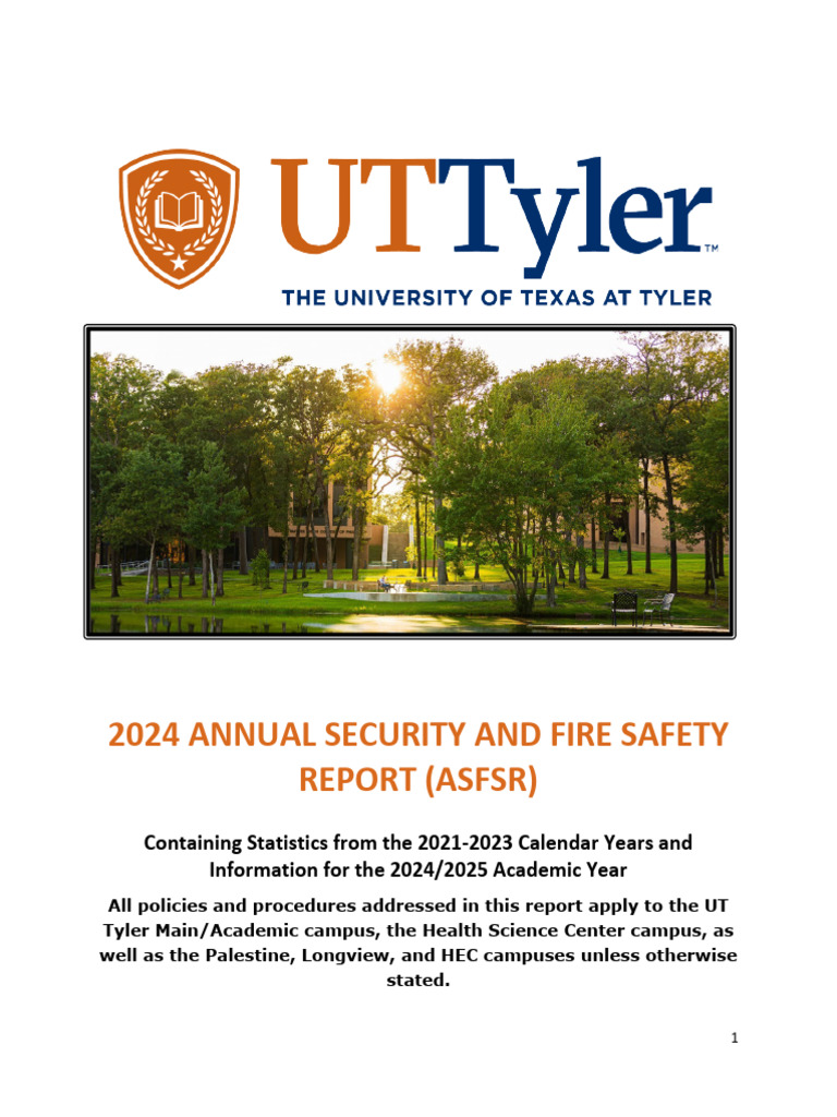 2024 Annual Security and Fire Safety Report | PDF