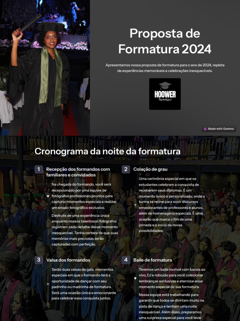 Proposta de Formatura 2024 | PDF