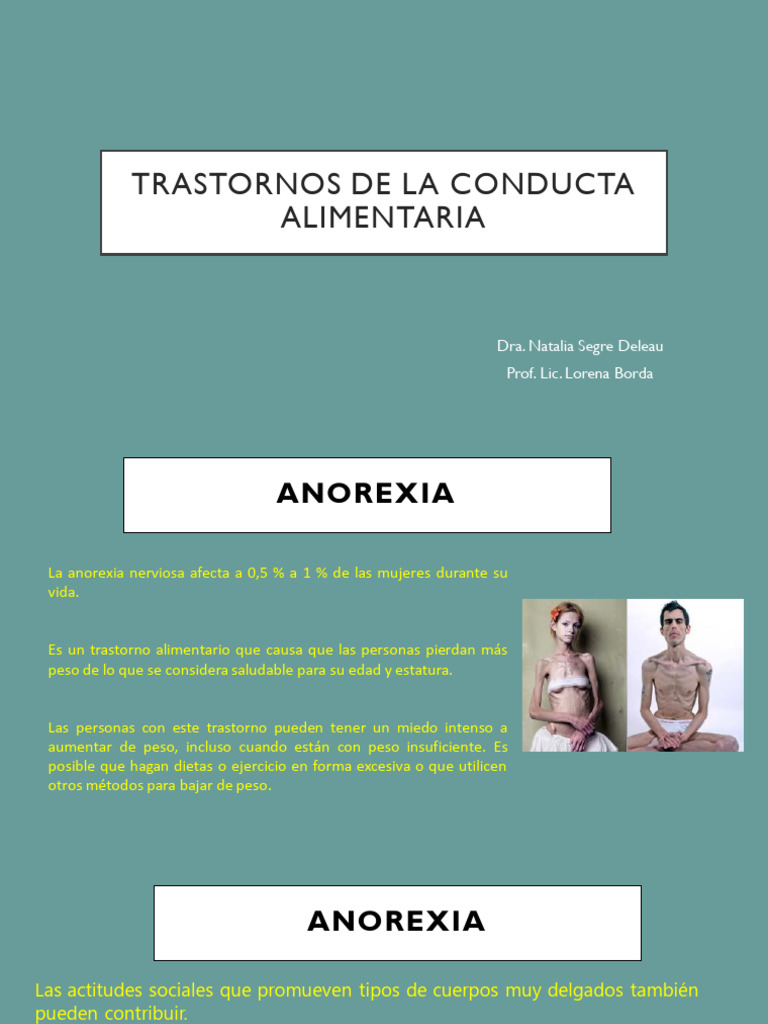 Trastornos de La Conducta Alimentaria Anorexia Bulimia-1 | PDF ...