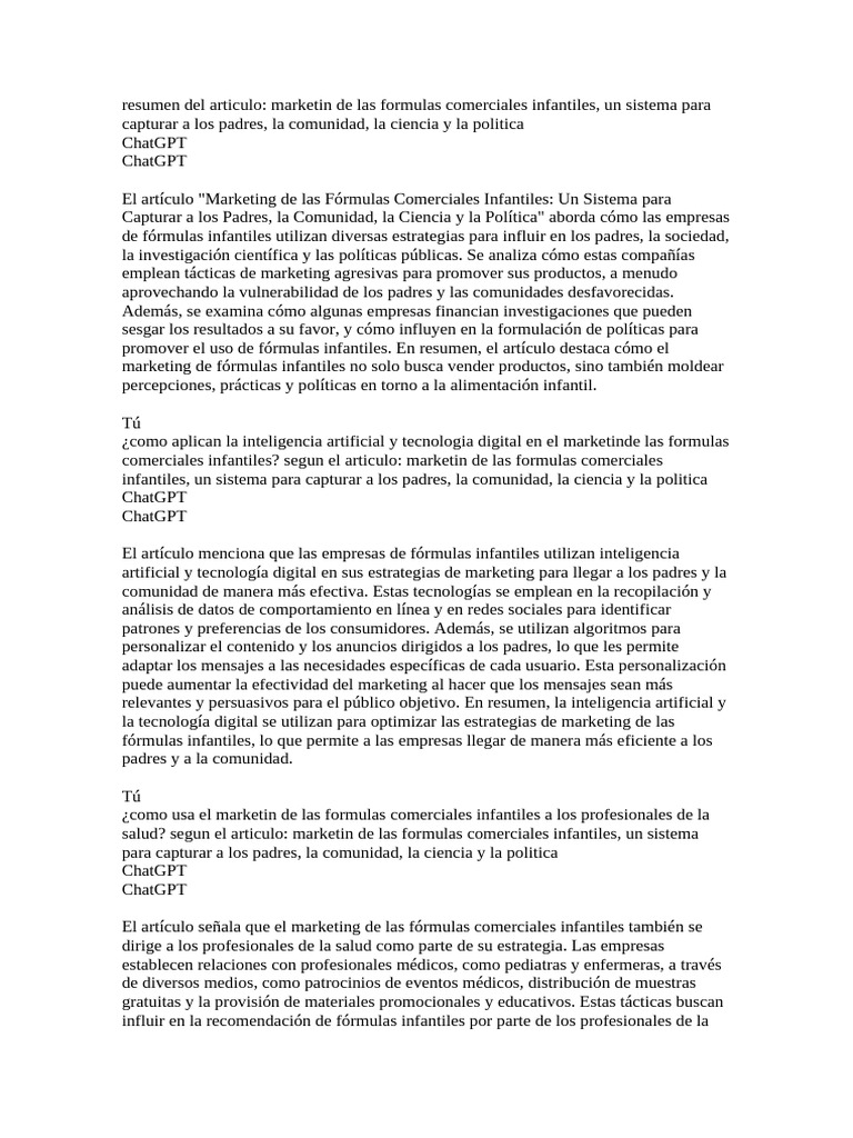 Tarea 4 Modulo de Lactancia Materna | PDF | Amamantamiento | Negocios