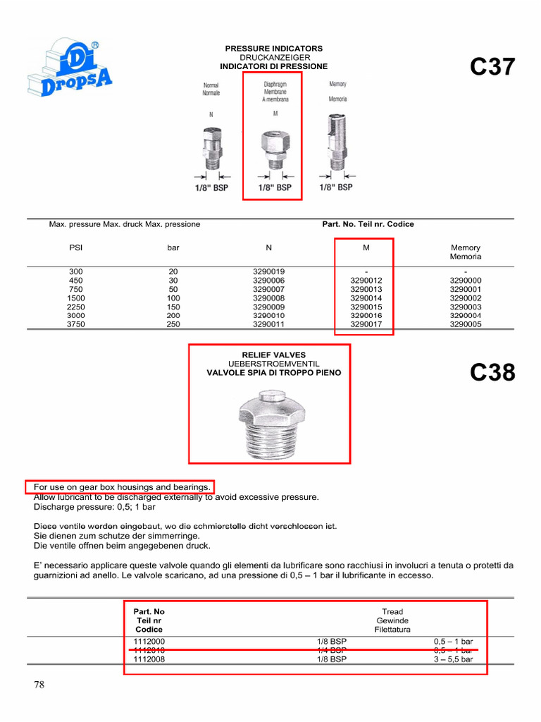 Dropsa Valvula de Purga | PDF