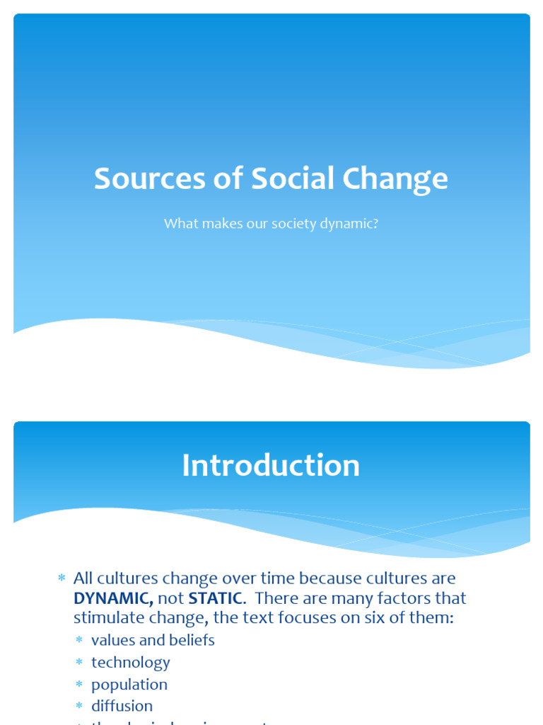 Factors Driving Social Change Explained | PDF | Society | Ideologies