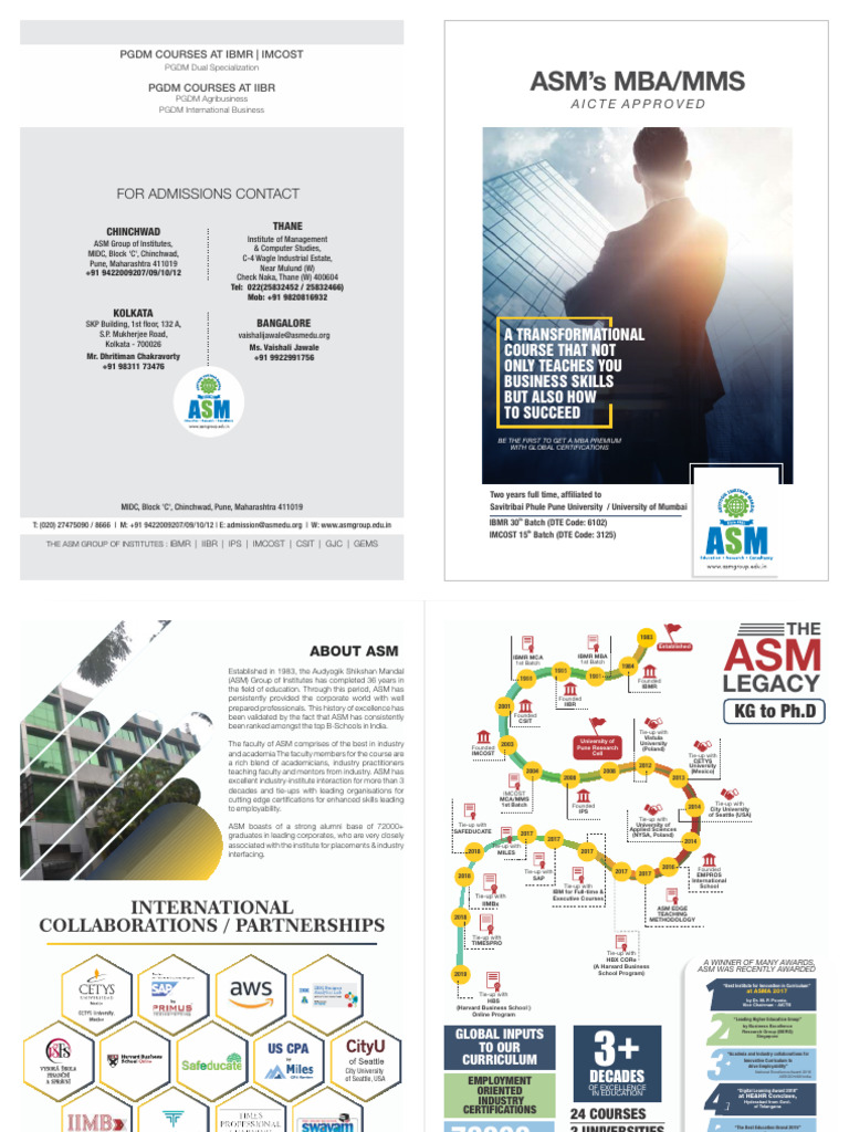 Asm Mba Mms Brochure | PDF