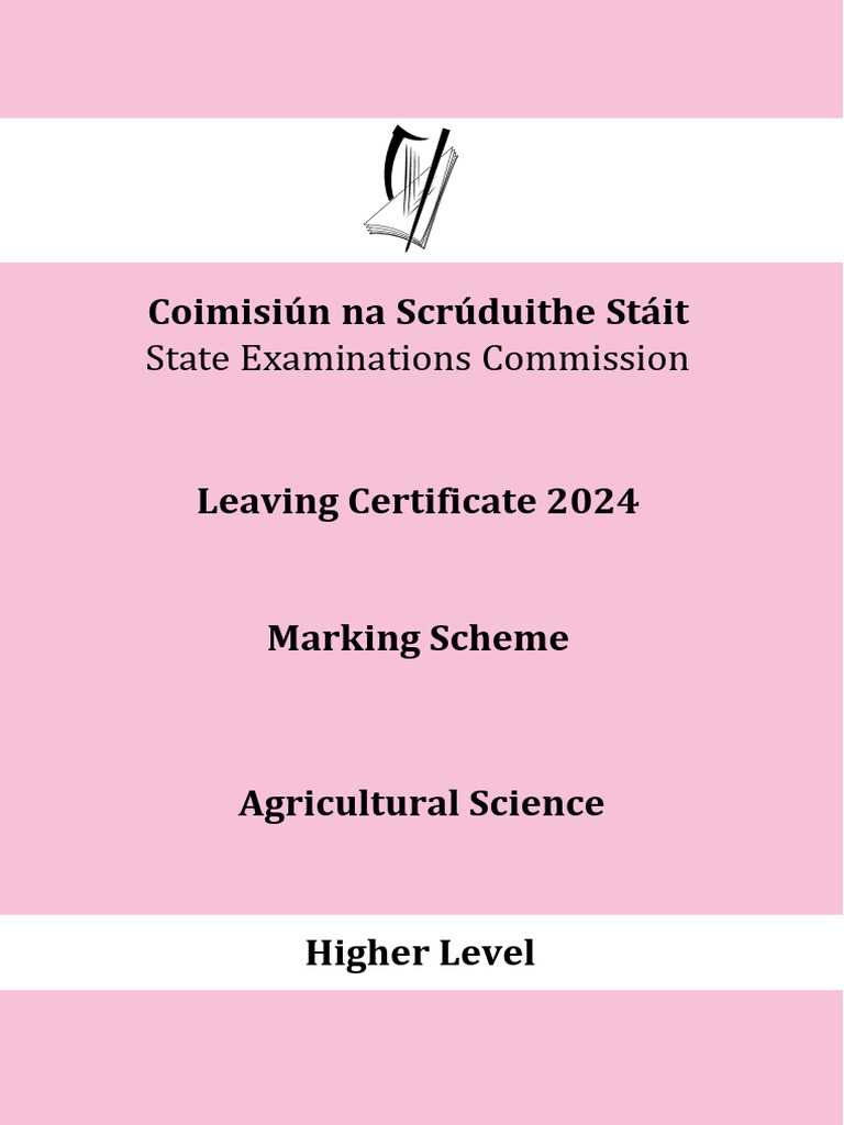 Agricultural Science 2024 HL EV | PDF