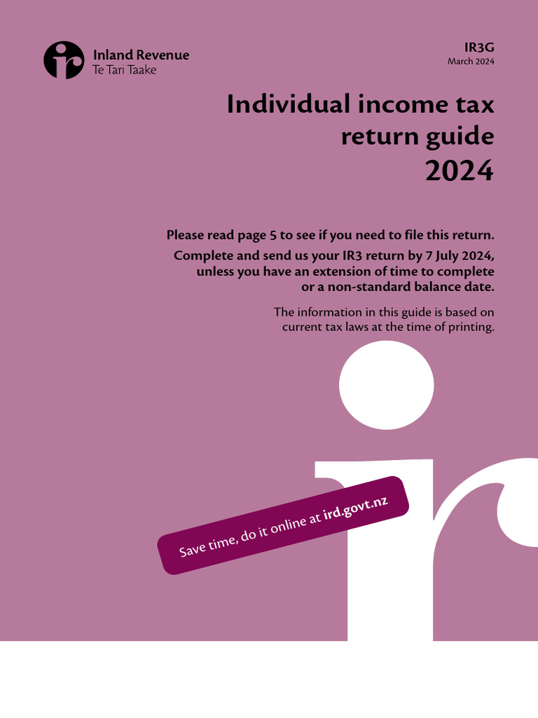 NZ Tax Return Guide 2024 | PDF