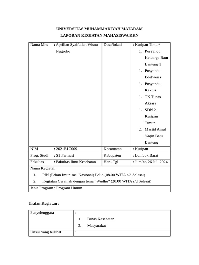 Laporan Hari Ke - 4 (Aprilian Syaifullah Wisnu Nugroho) | PDF