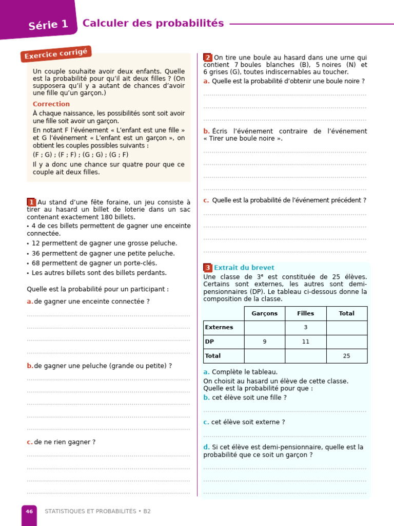 Cahier 2021 3e B2 s1 | PDF