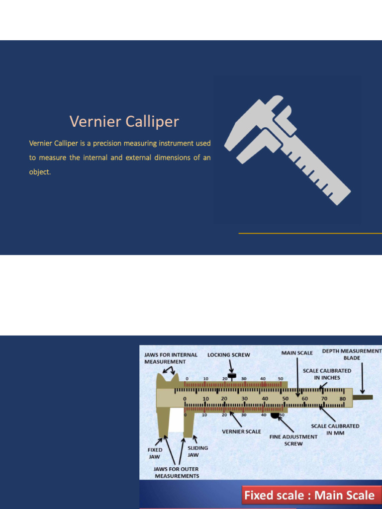 Vernier Caliper and Screw Gauge | PDF