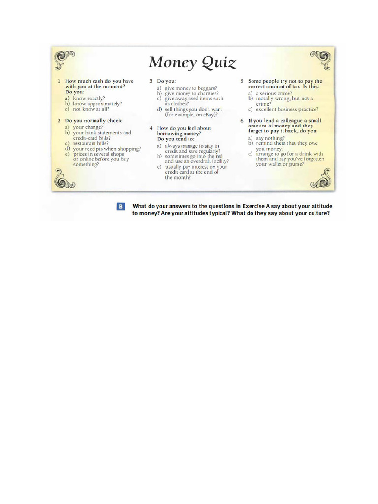Activator B1 - B2 Session 2 - Money | PDF
