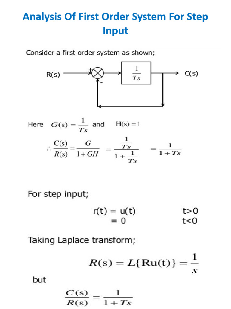 Time Response of 2ND Order System | PDF