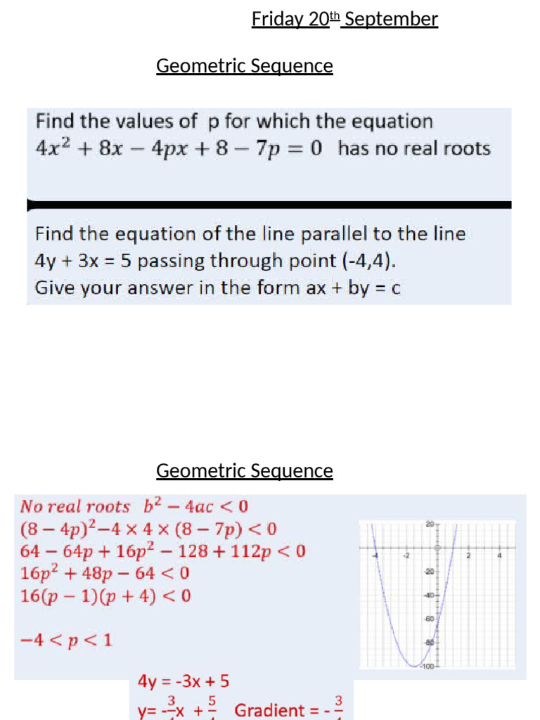 4 and 5. Geometric Sequence | PDF