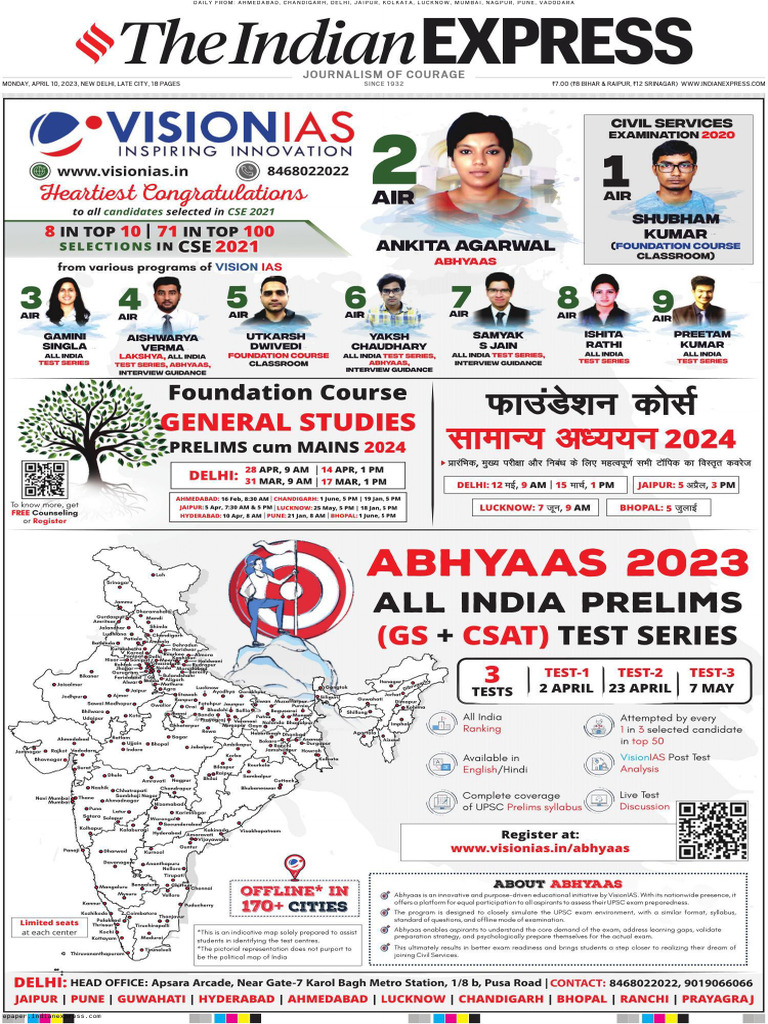 Delhi April 10 2023 | PDF