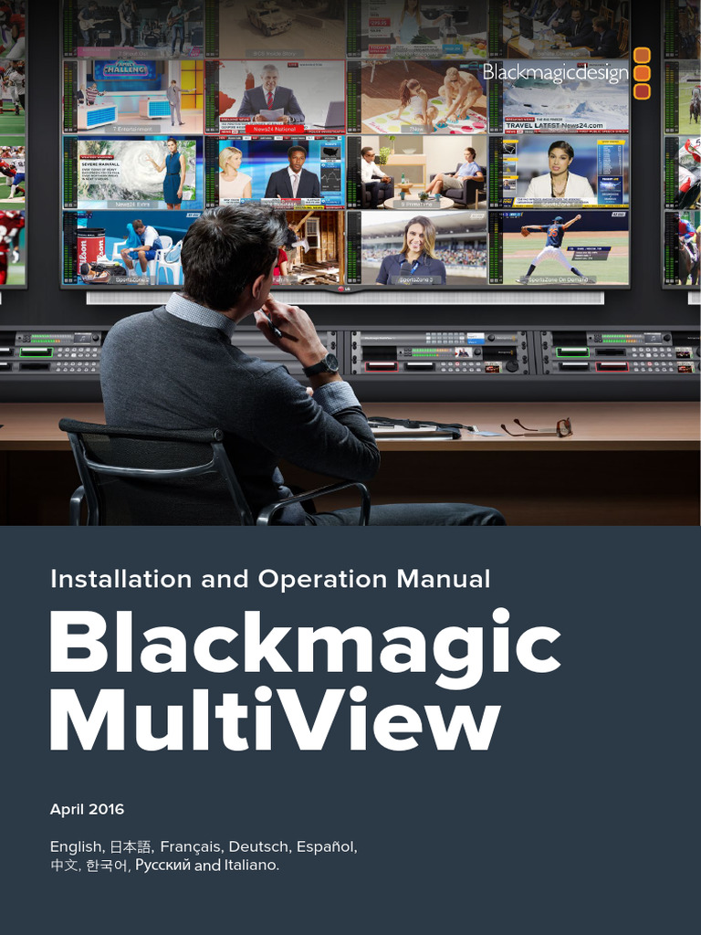 Blackmagic MultiView Manual | PDF