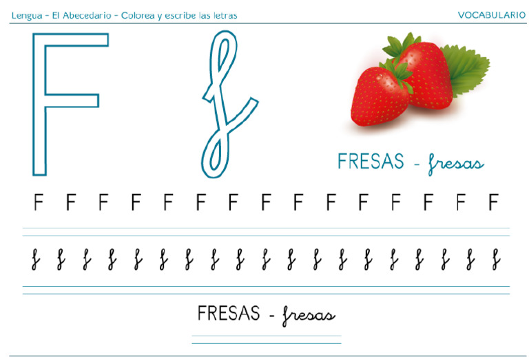 f Colorea y Escribe | PDF